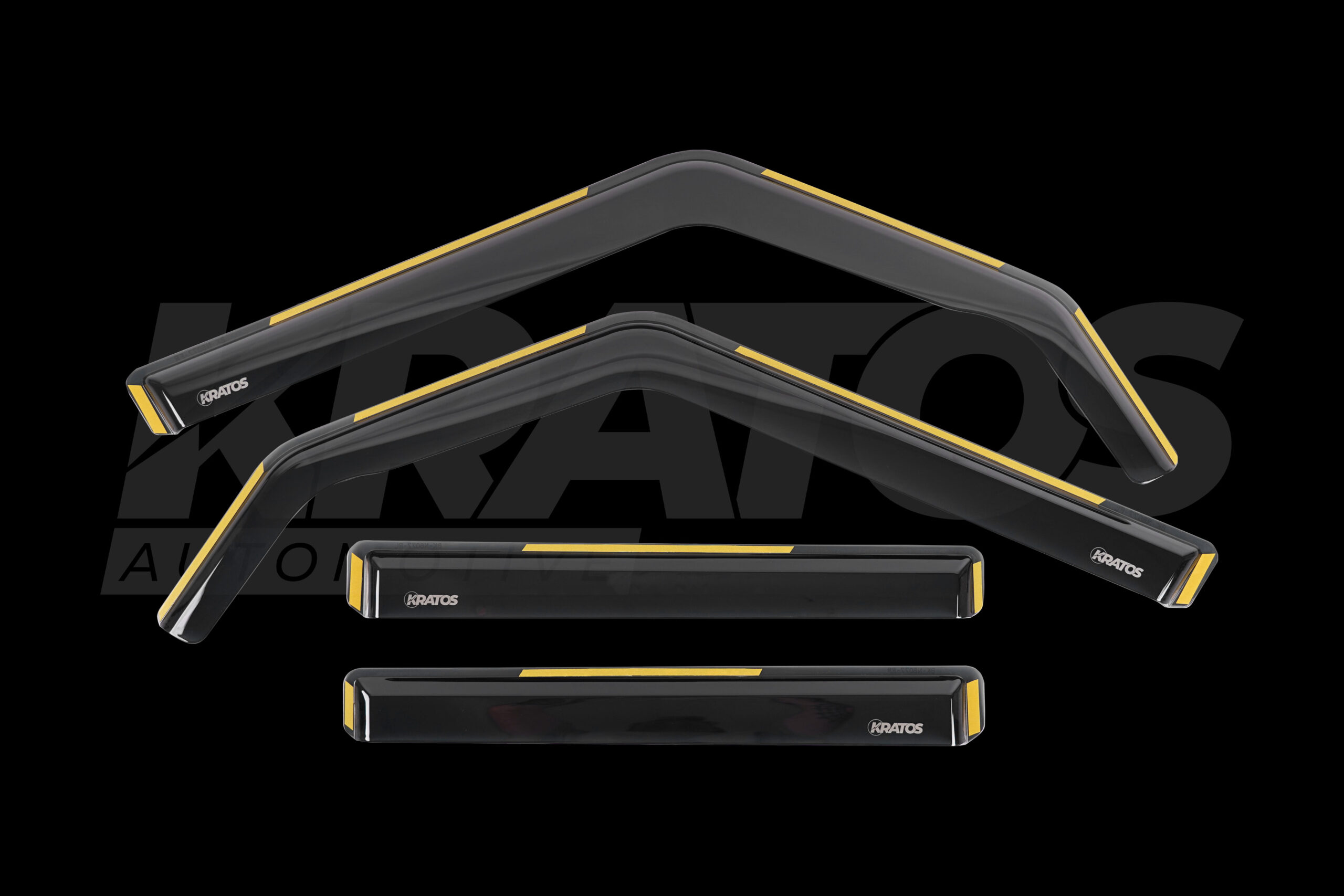 Land Rover Defender 110 Kratos Automotive Smoked Wind Deflectors ...