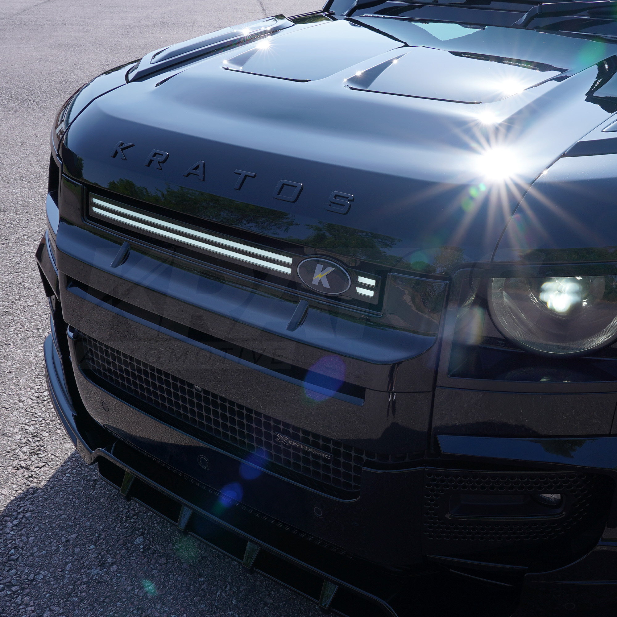 Land Rover Defender 2020> Mávros Edition Dynamic LED Front Grille ...